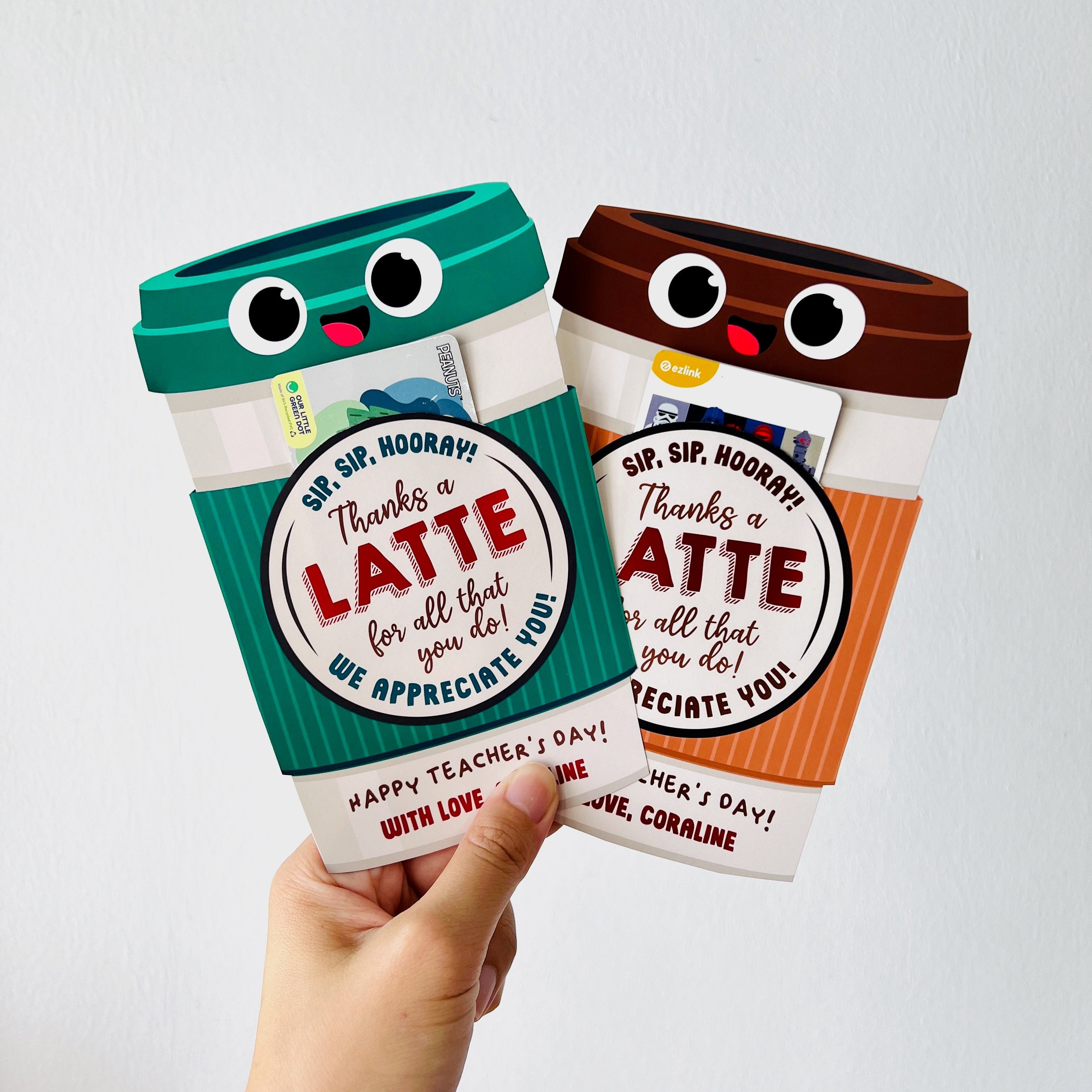 Teachers Day Coffee Gift Card Holder | Pigsy Party Decoration – PigsyParty
