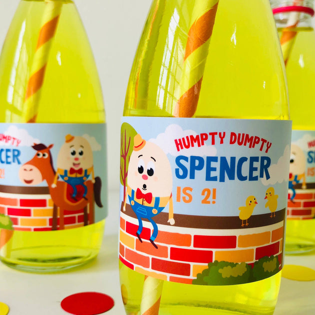 Humpty Dumpty Bottle Wrappers Printable | Pigsy Party – PigsyParty