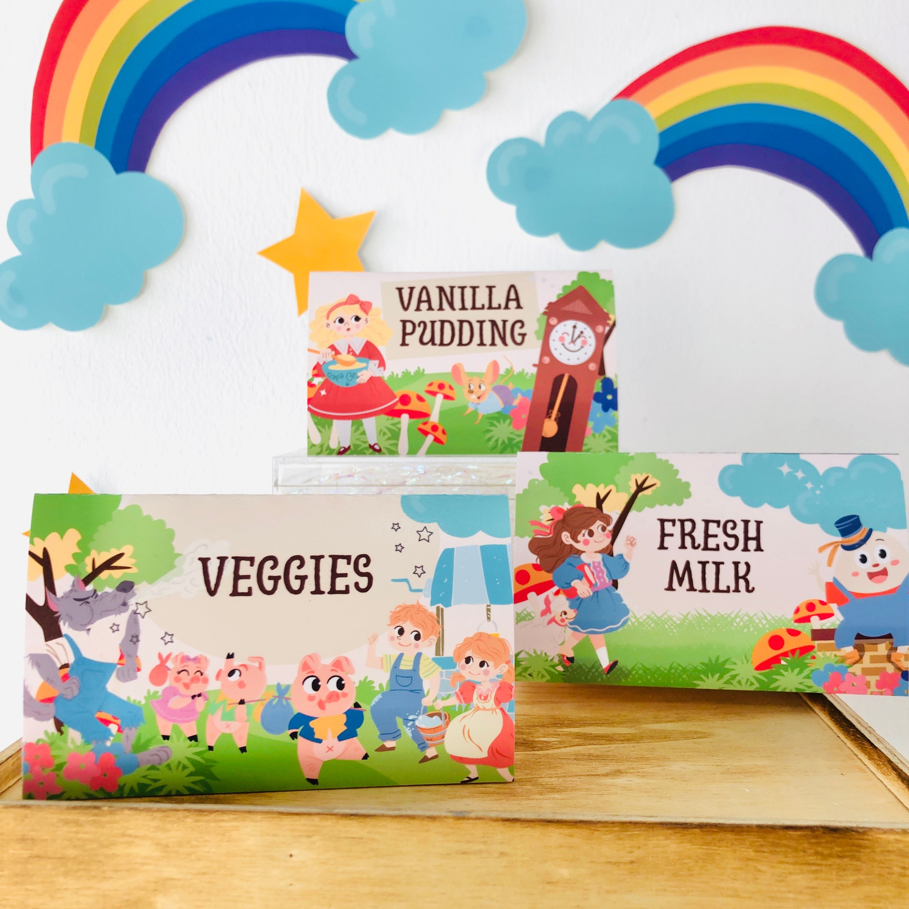 Nursery Rhyme Storybook Food Labels Printable | Pigsy Party Decoration ...