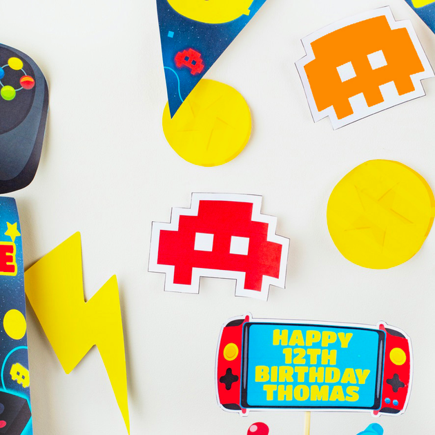 Video Game Cut-Outs Printable | Pigsy Party – PigsyParty