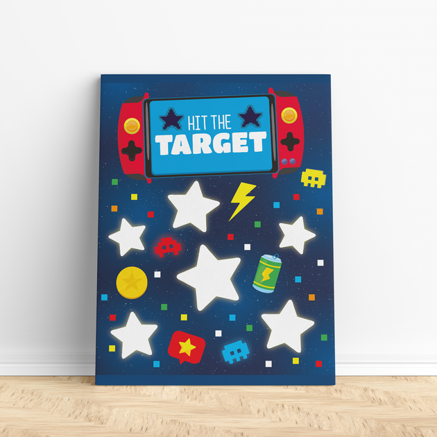 Video Game Hit the Target Party Game Printable | Pigsy Party – PigsyParty