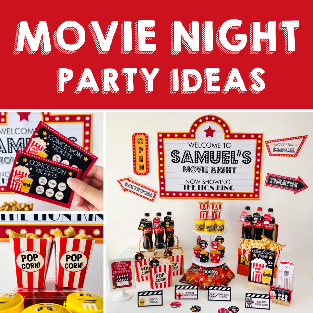 Best Movie Night Themed Party Ideas Your Child Will Love | Pigsy Party ...