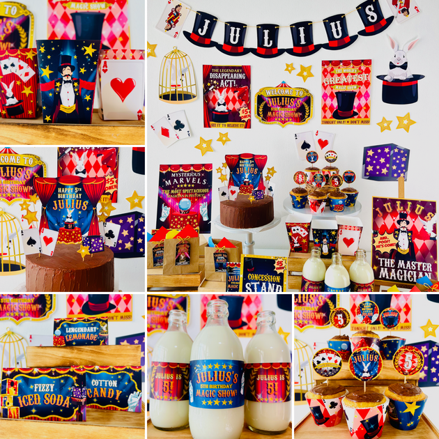 Magic Show Party Collection Printables | Pigsy Party – PigsyParty