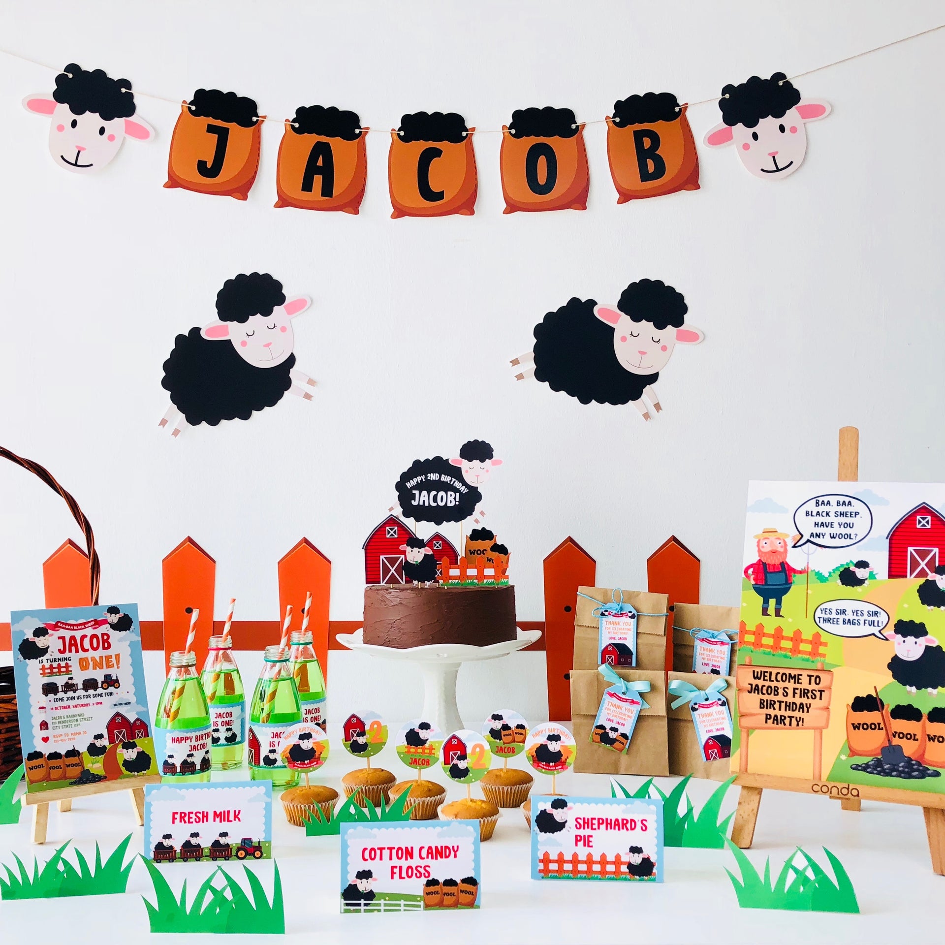 Baa Baa Black Sheep Party | Party Decor, Party Games and Party Favors ...