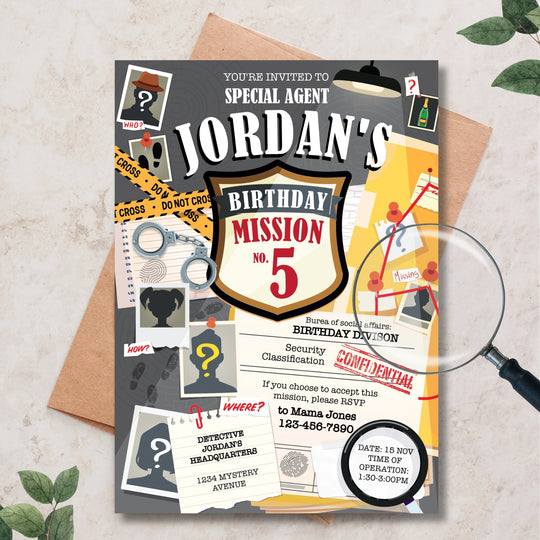 Detective Party Decor & Games | Murder Mystery, Spy Secret Agent Party ...