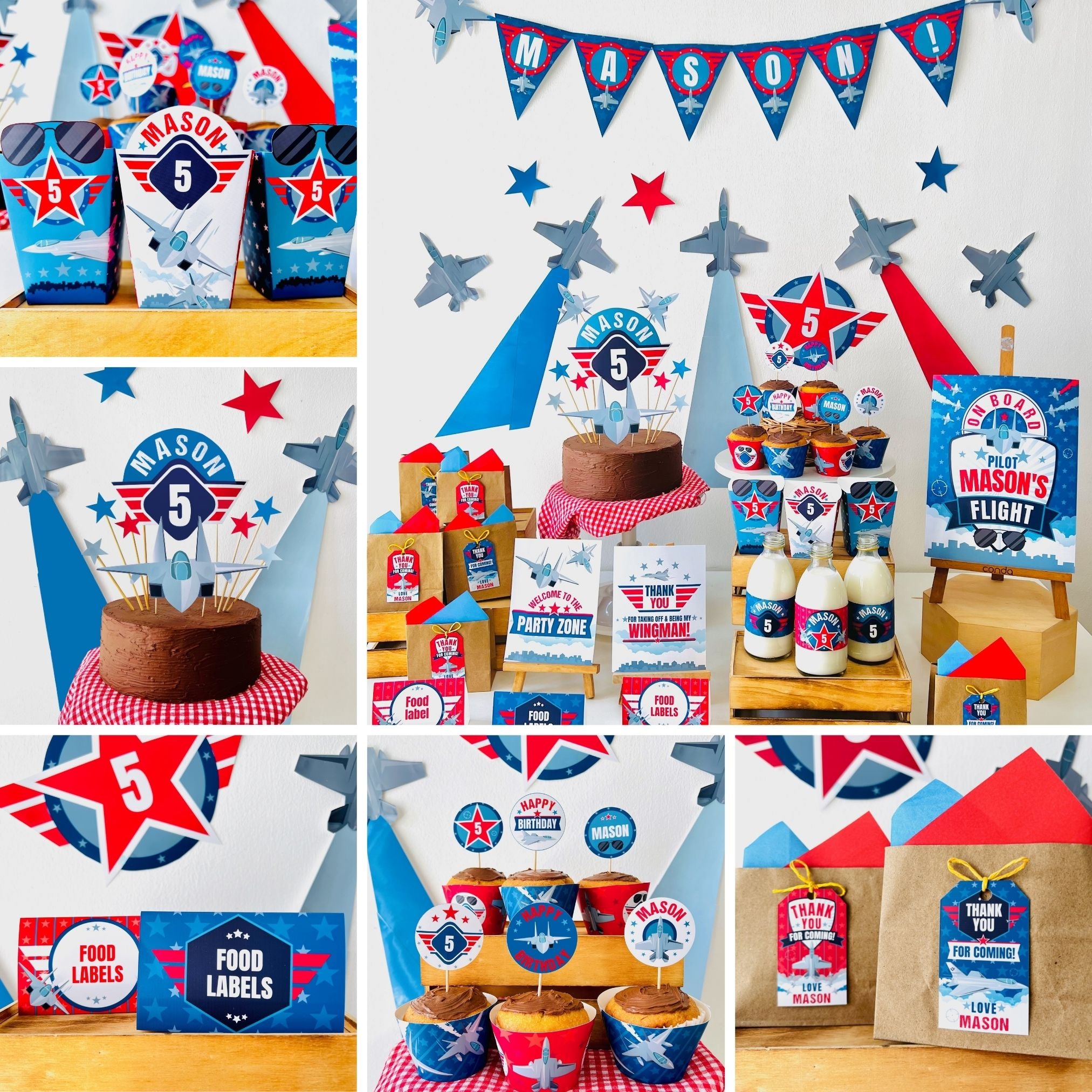 Fighter Pilot Party Decoration Bundle | Pigsy Party Decoration – PigsyParty