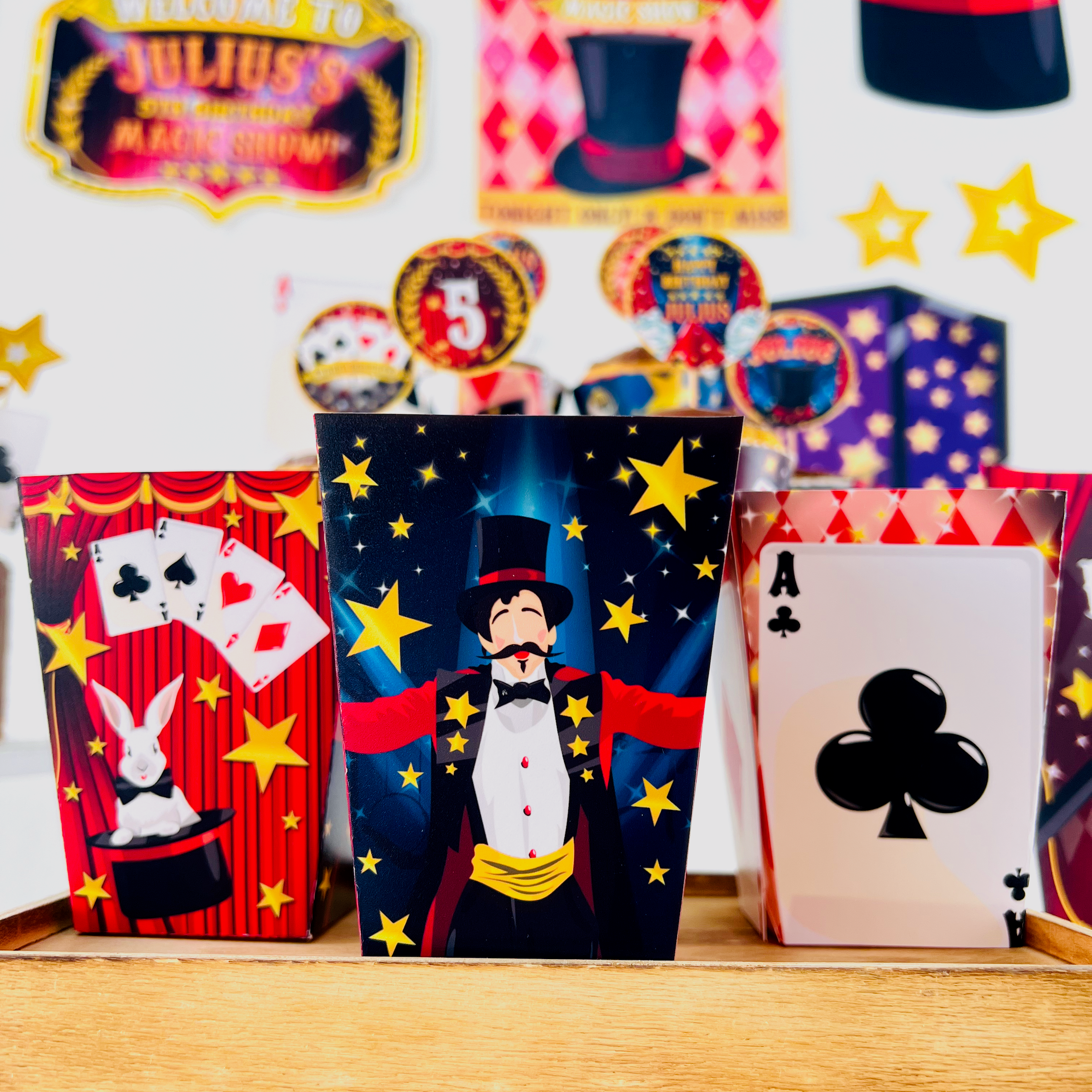 Magic Show Favor Boxes | Pigsy Party Decoration – PigsyParty