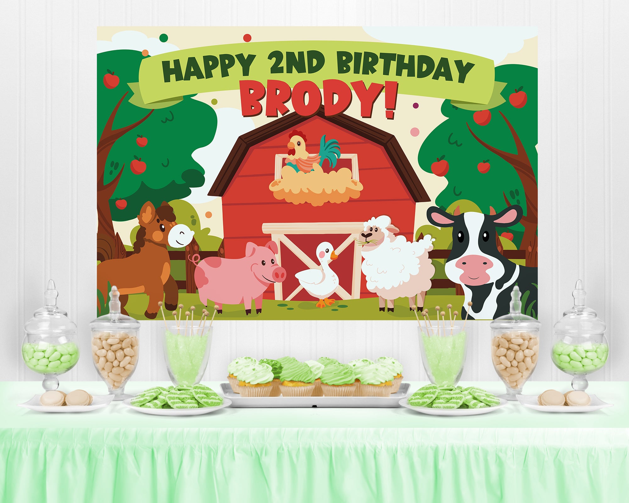 Animal Farm Backdrop | Pigsy Party Decoration – PigsyParty