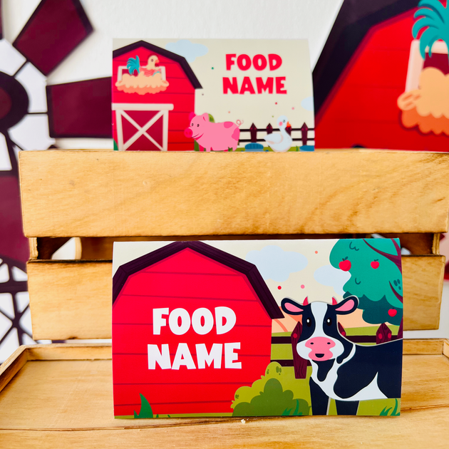 Animal Farm Food Labels Printable | Pigsy Party – PigsyParty
