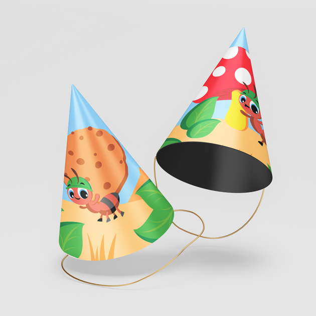 Ants Go Marching Party Hats Printable | Pigsy Party – PigsyParty