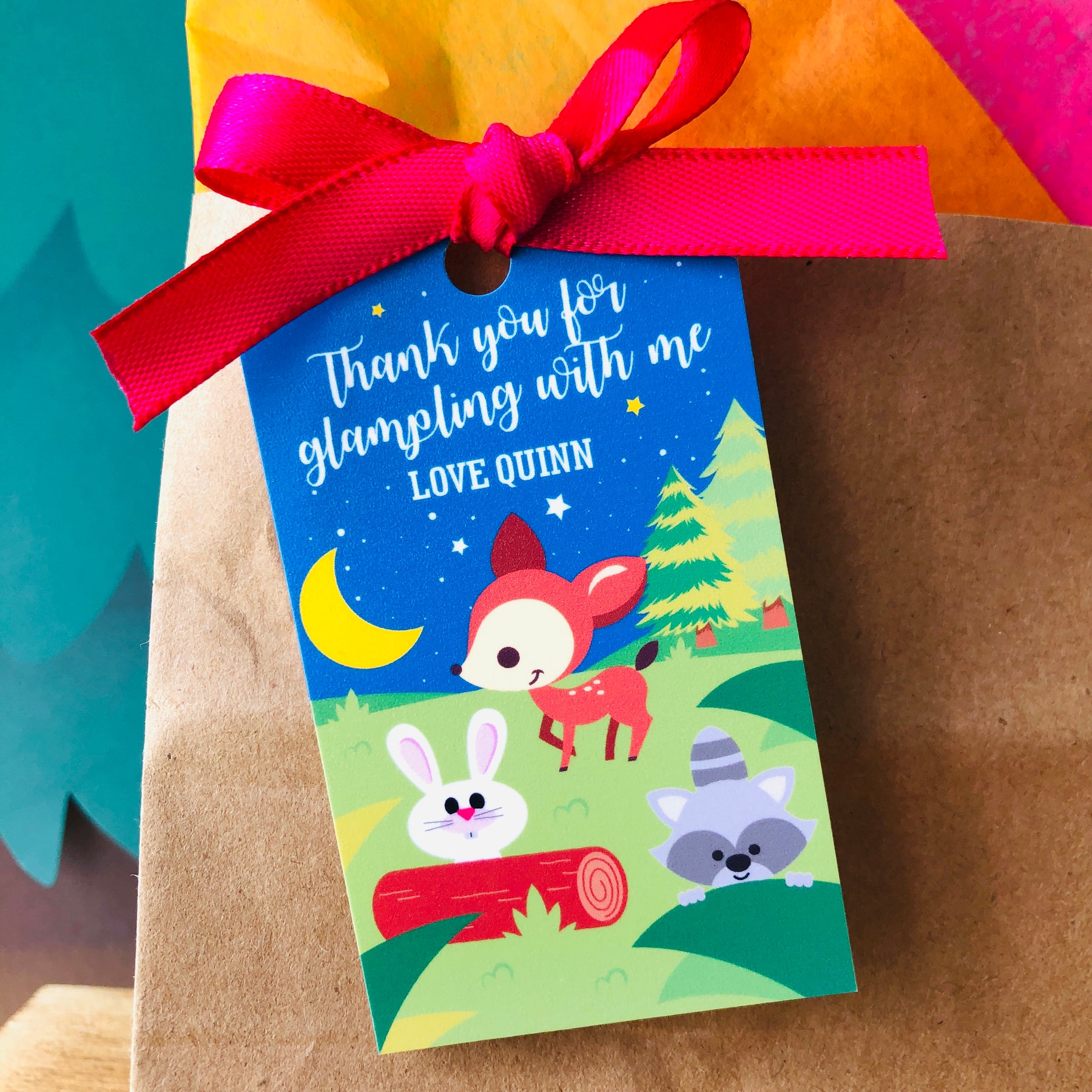 Glamping Gift Tags - Printable Favor Tags – PigsyParty