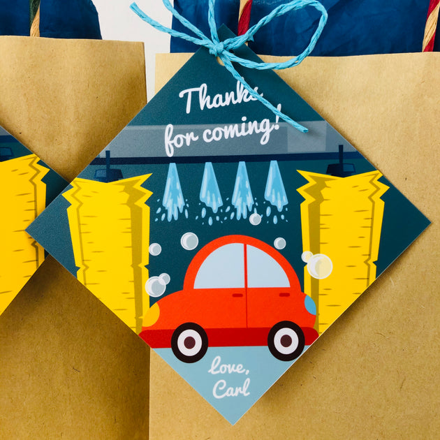 Car Wash Gift Tags Printable | Pigsy Party – PigsyParty