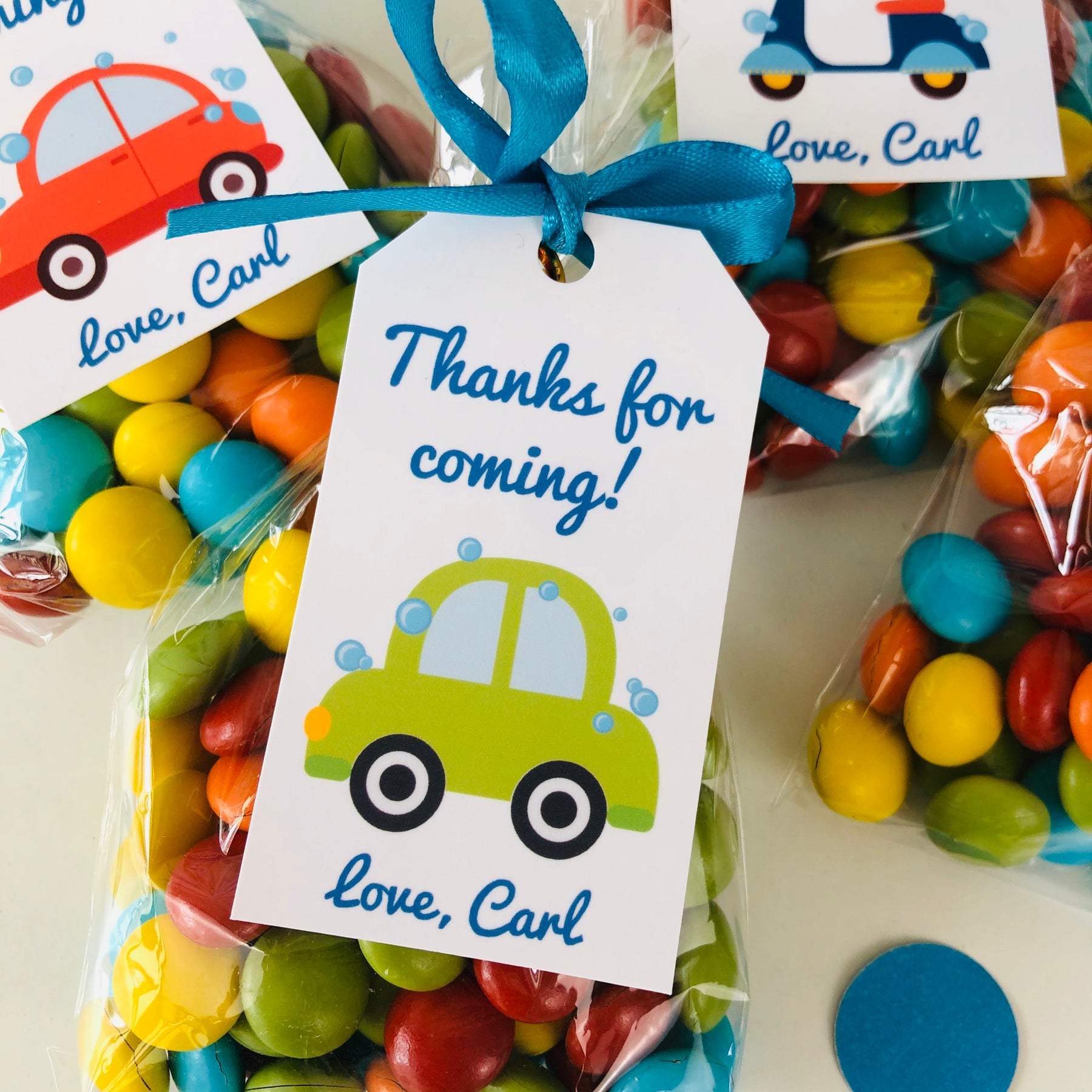Car Wash Favor Gift Tags | Pigsy Party Decoration – PigsyParty
