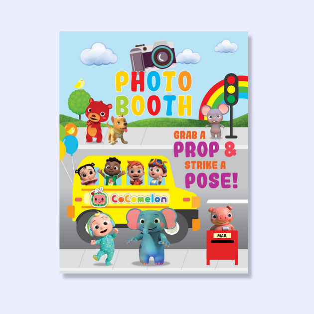Cocomelon Wheels on the Bus Party Photo Props Printable | Pigsy Party ...