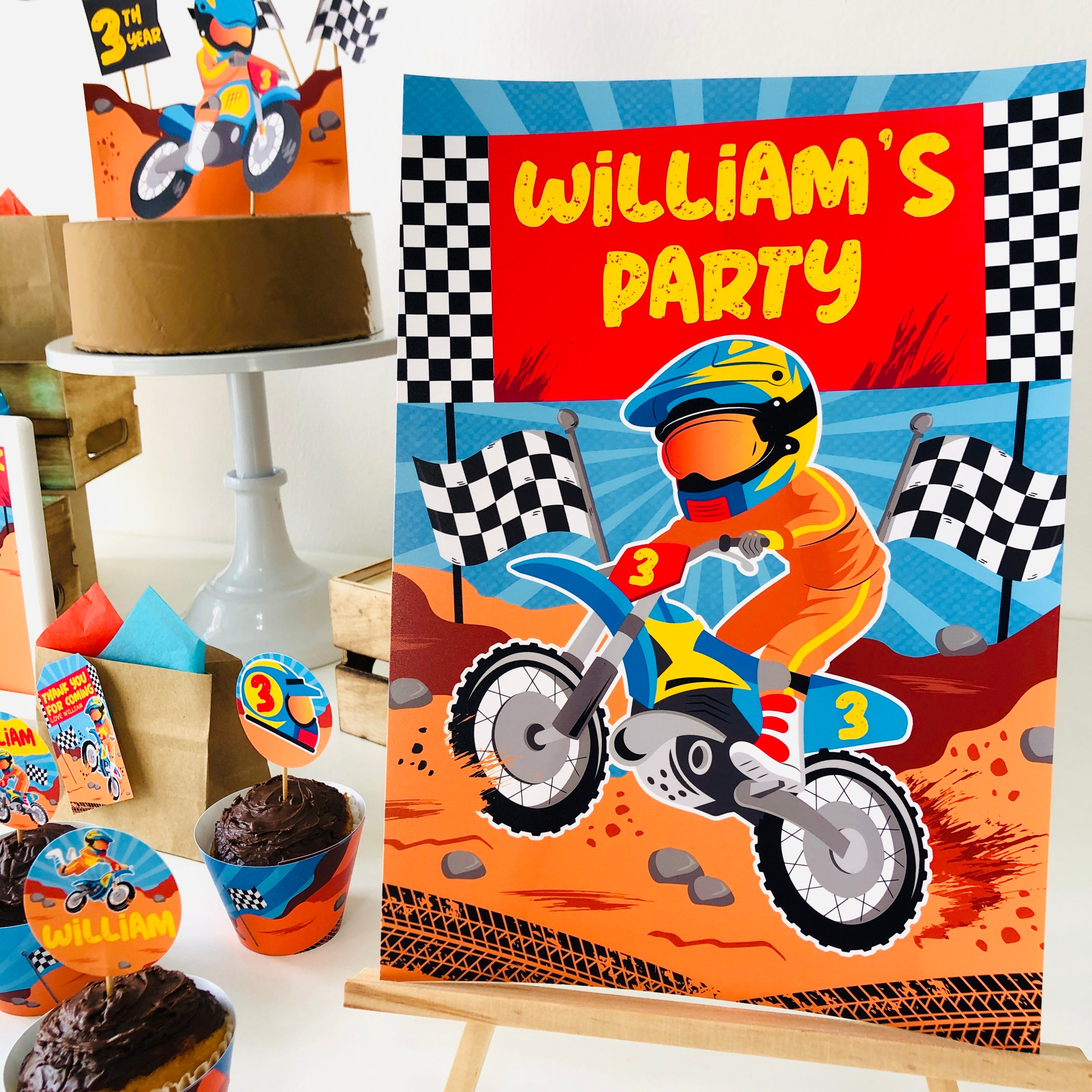 Dirt Bike Welcome Sign - Digital Download – PigsyParty