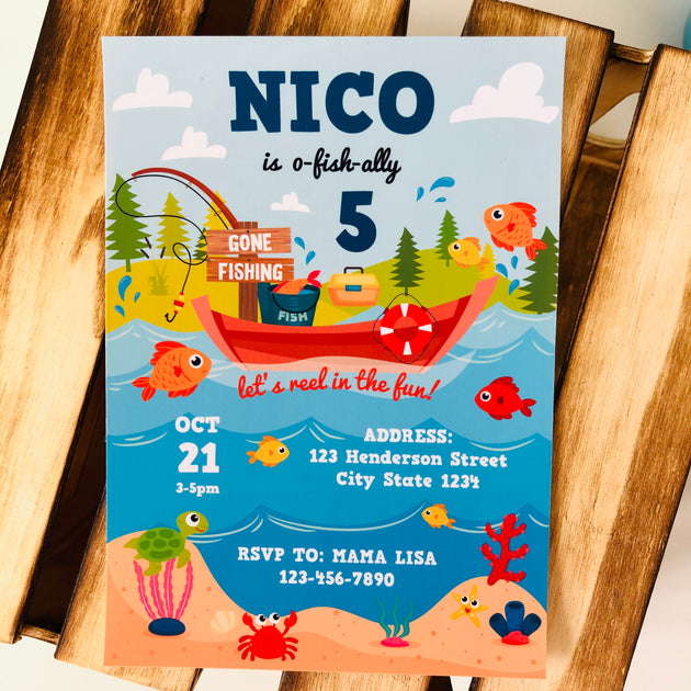 Fishing Invitation Printable | Pigsy Party – PigsyParty