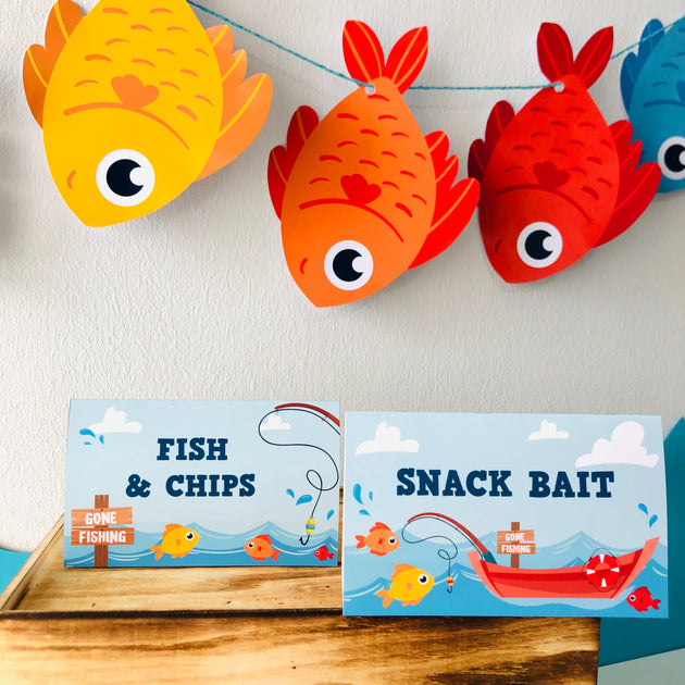 Fishing Food Labels Printable | Pigsy Party – PigsyParty