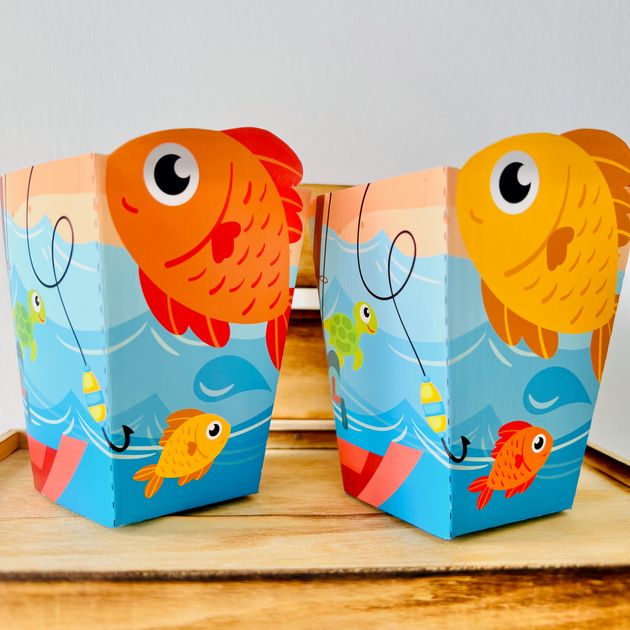 Fishing Party Favor Boxes Printable | Pigsy Party – PigsyParty