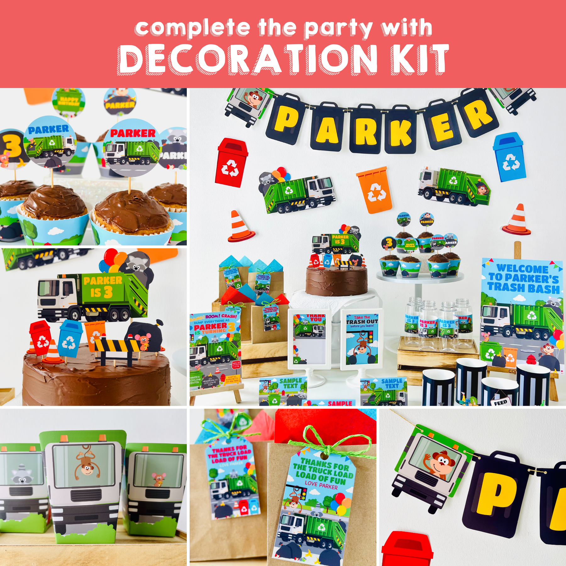 Garbage Truck Games & Activities Kit – PigsyParty
