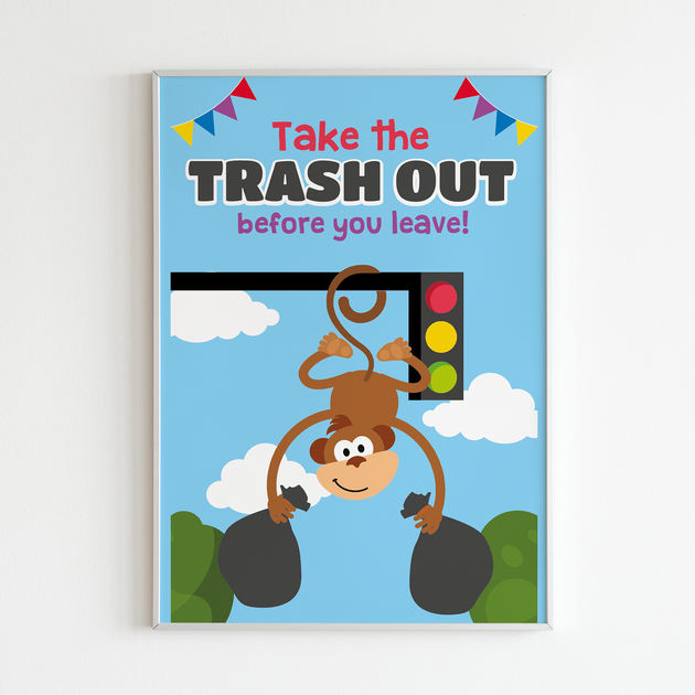 Garbage Truck 'Take the Trash Out' Sign Printable | Pigsy Party ...