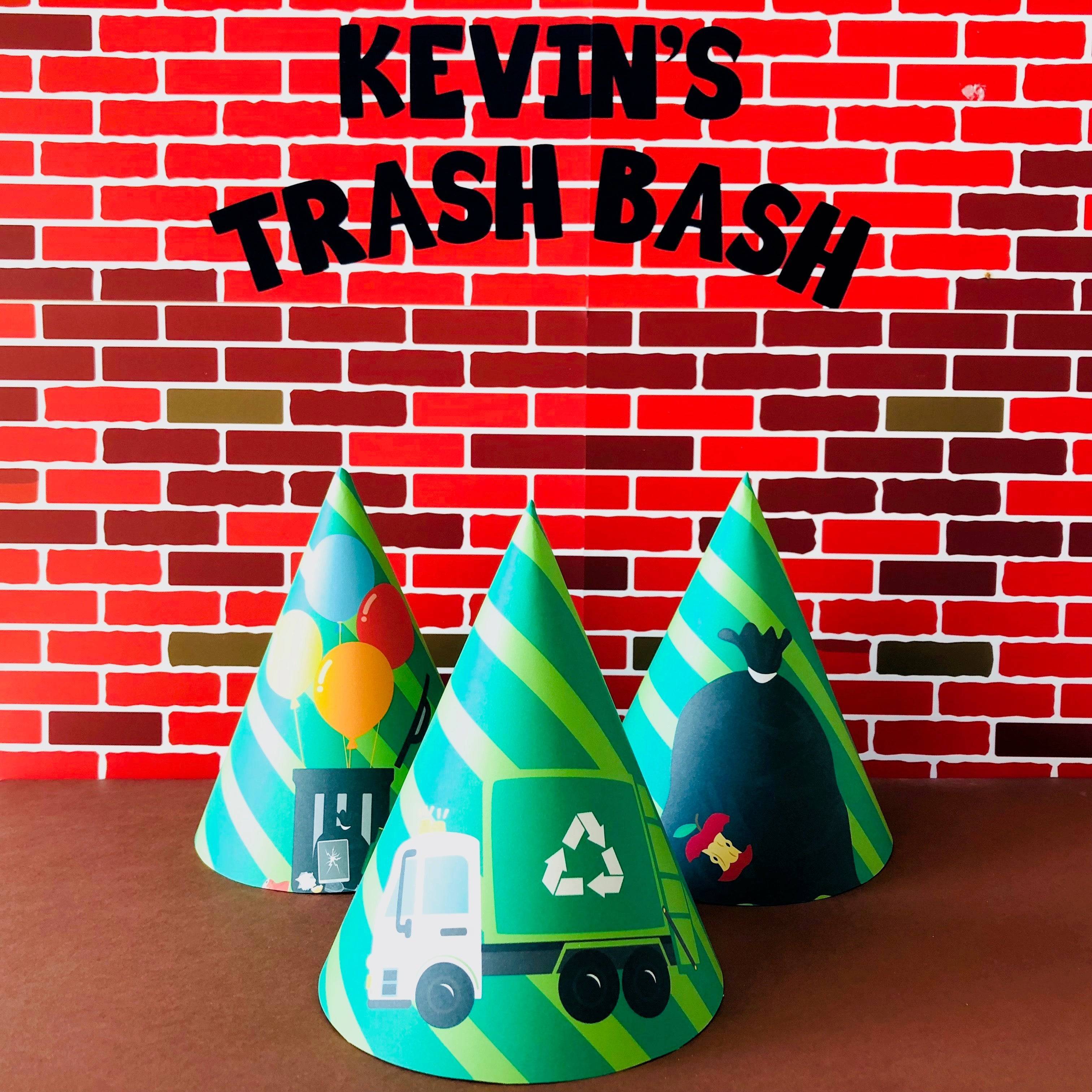 Garbage Truck Party Hat Template | Pigsy Party – PigsyParty
