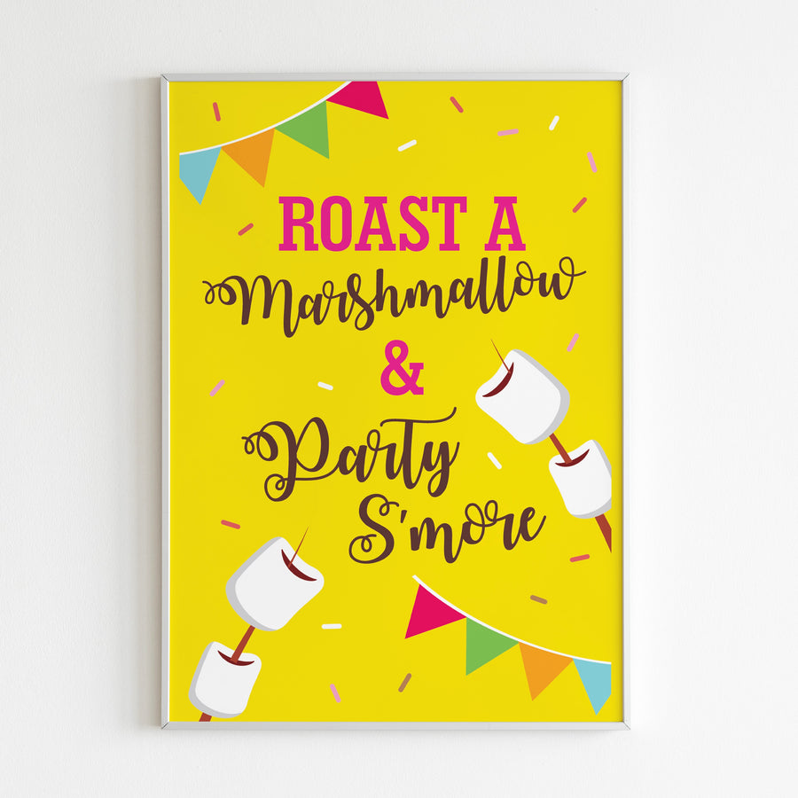 Glamping Marshmallow Sign - Perfect for Outdoor Parties – PigsyParty