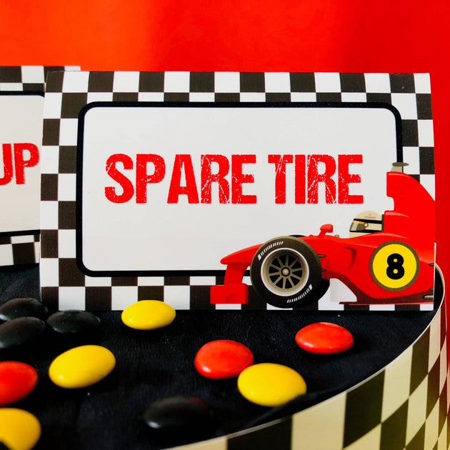 Race Car Food Labels Printable | Pigsy Party – PigsyParty