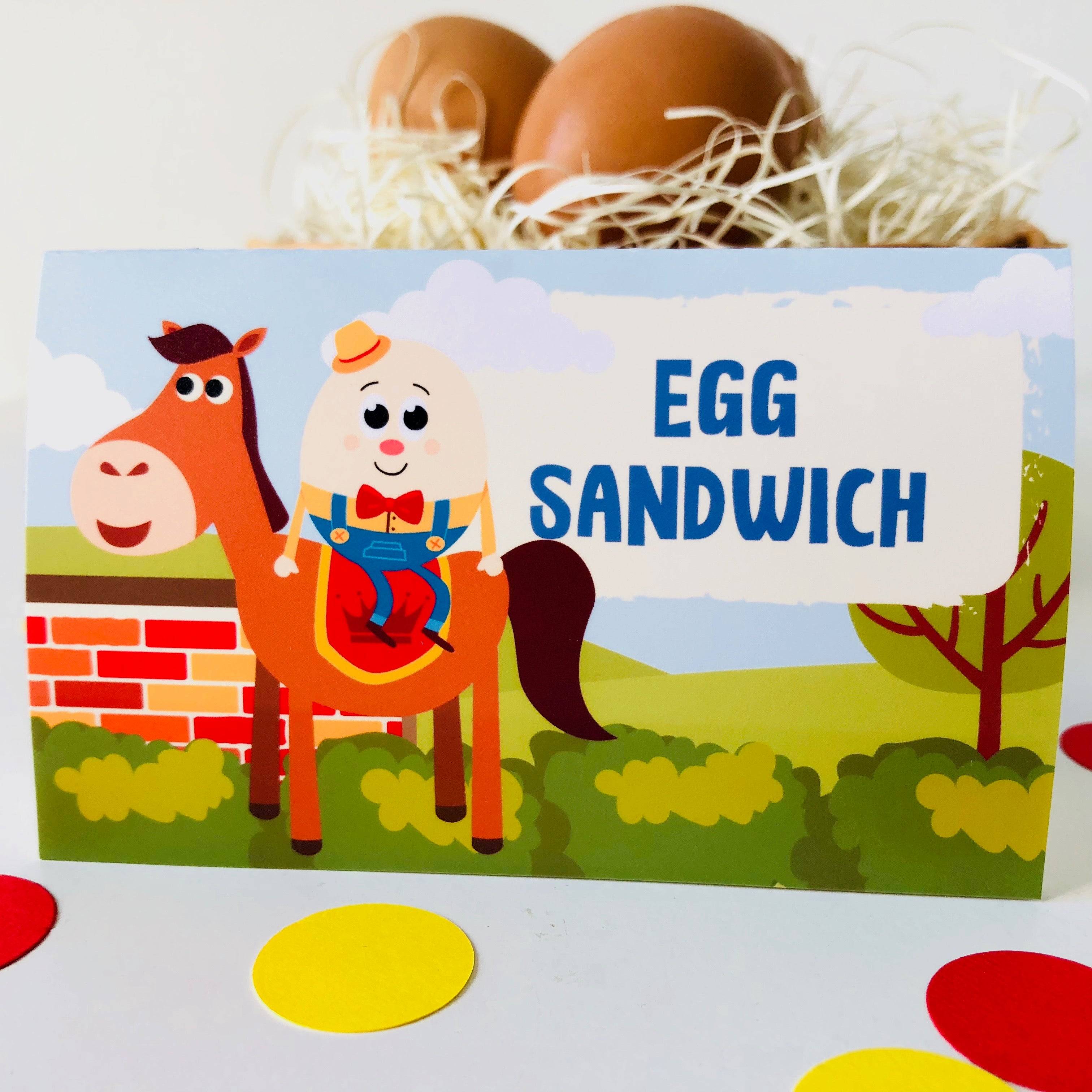 Humpty Dumpty Food Labels Printable | Pigsy Party – PigsyParty