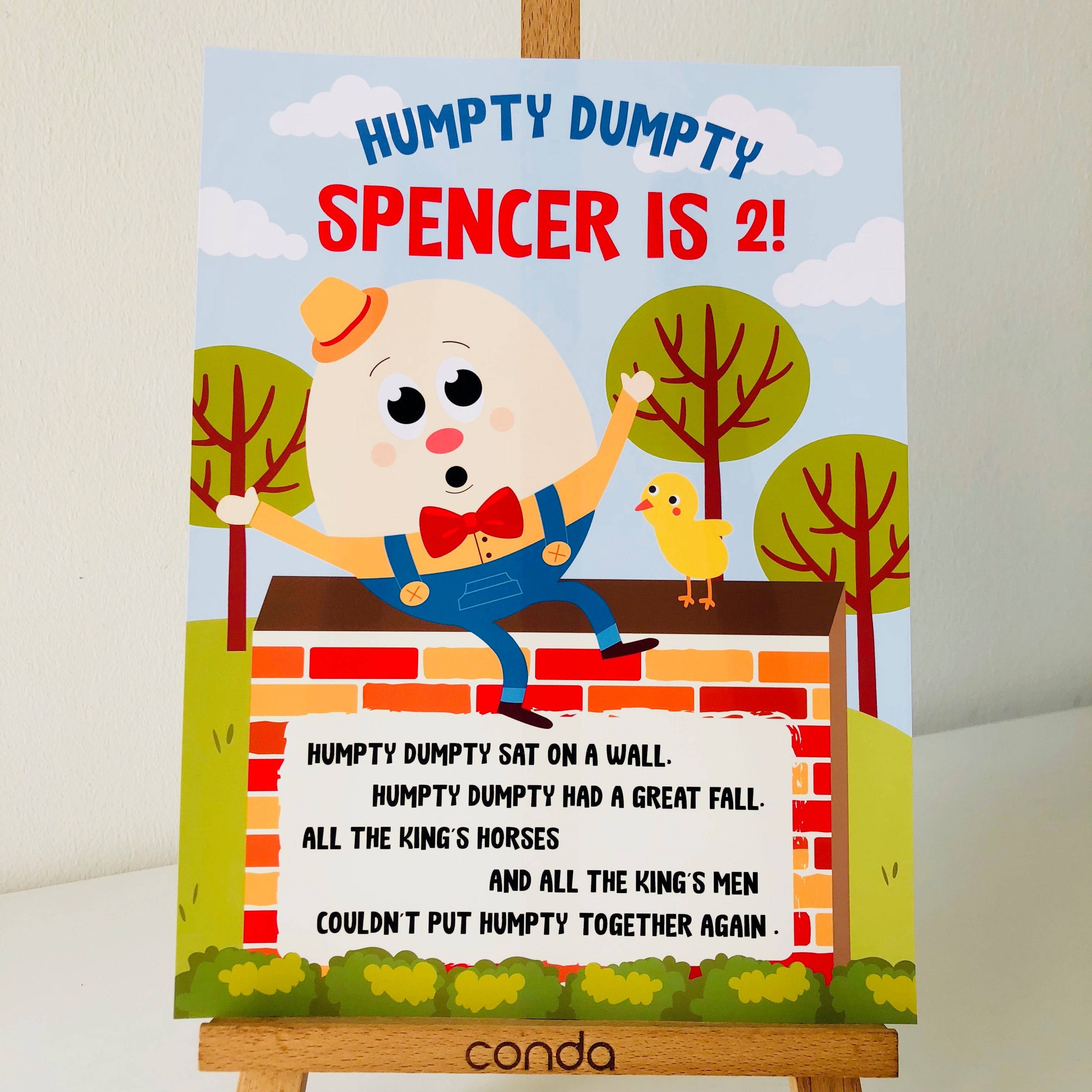 Humpty Dumpty Lyrics Printable | Pigsy Party – PigsyParty