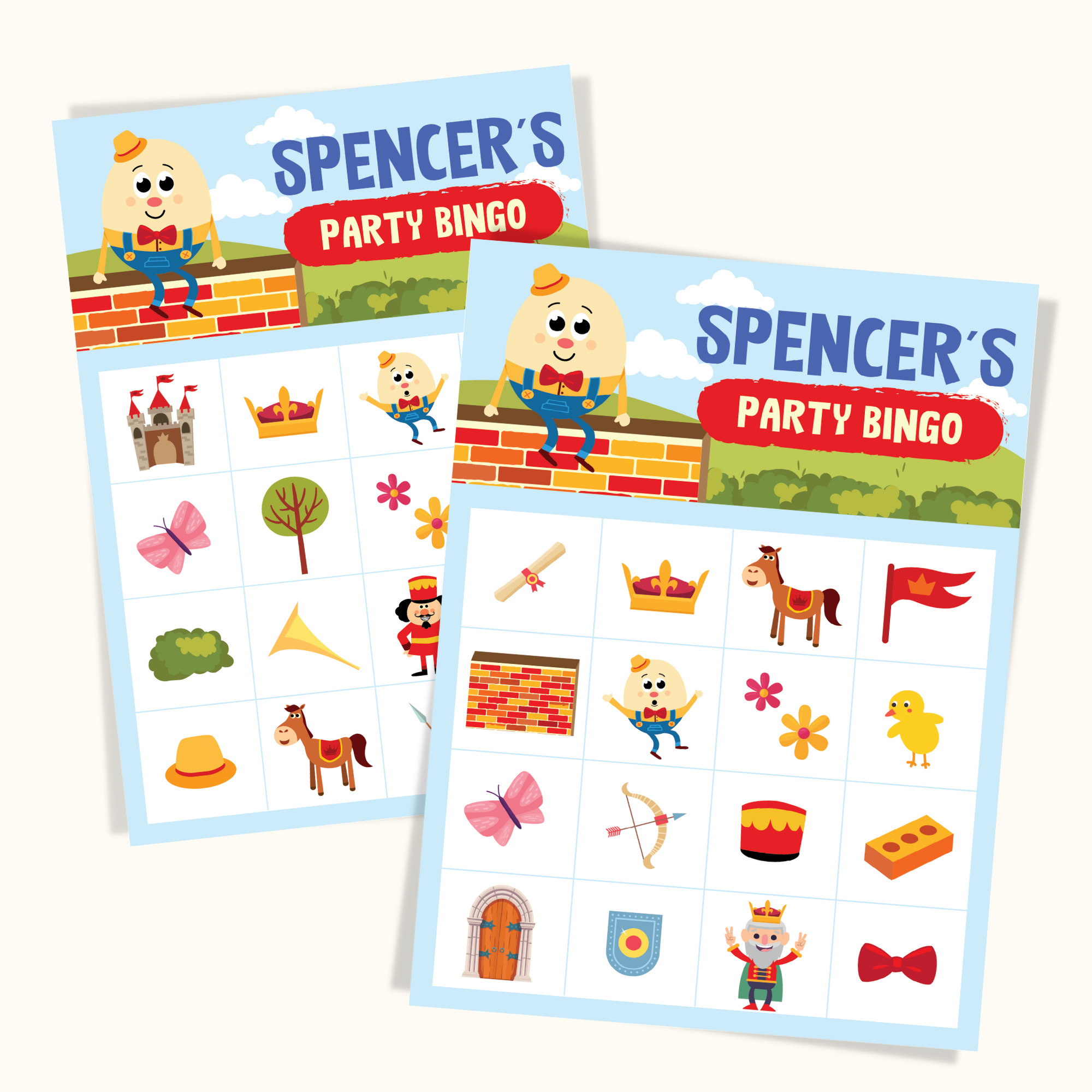 Humpty Dumpty Bingo Game - Fun Printable Activity – PigsyParty