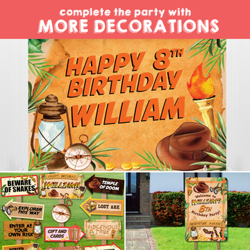 Indiana Jones Invitation - Adventure Party Invites – PigsyParty