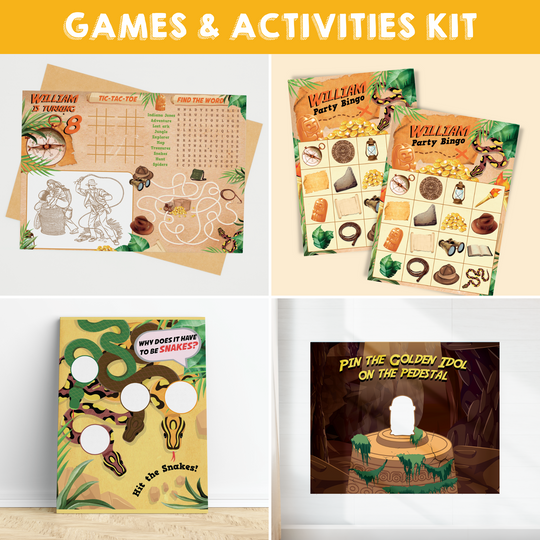 Indiana Jones Party | Party Decor, Party Games and Party Favors ...