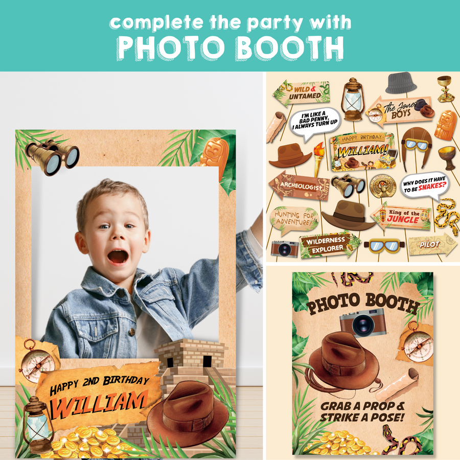 Indiana Jones Milestones Photo Board – PigsyParty