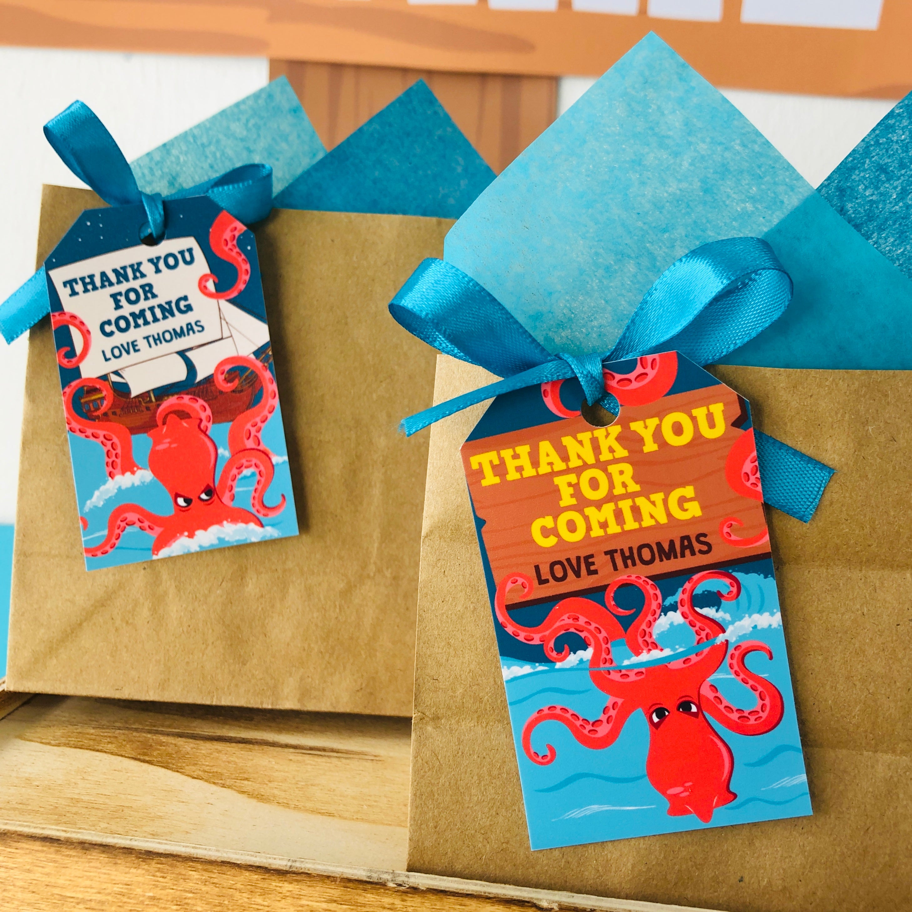 Kraken Gift Tags | Pigsy Party Decoration – PigsyParty