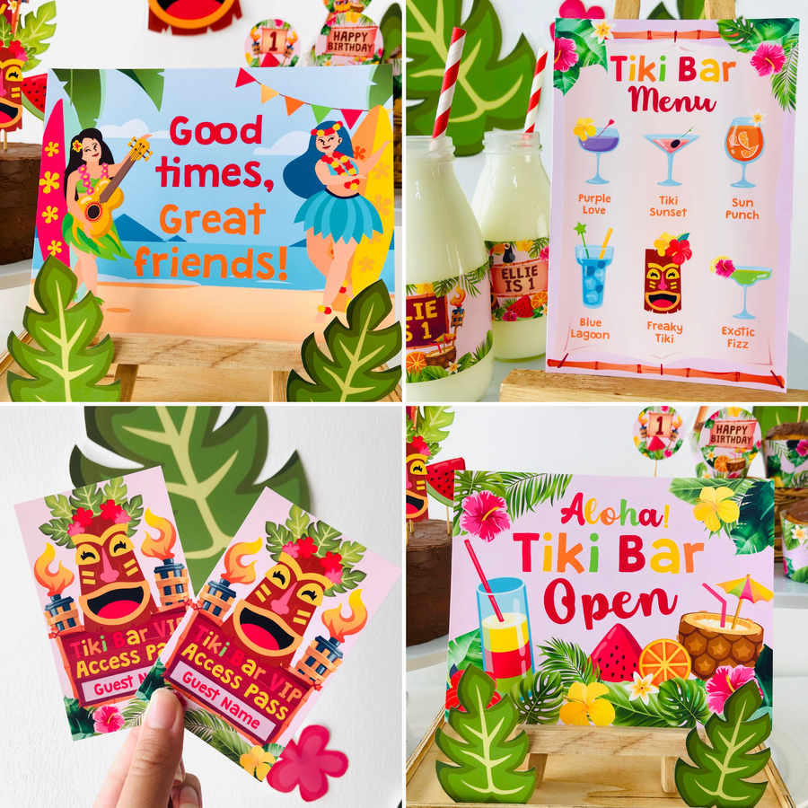 Luau Party Decorations Kit - Tropical Theme – PigsyParty