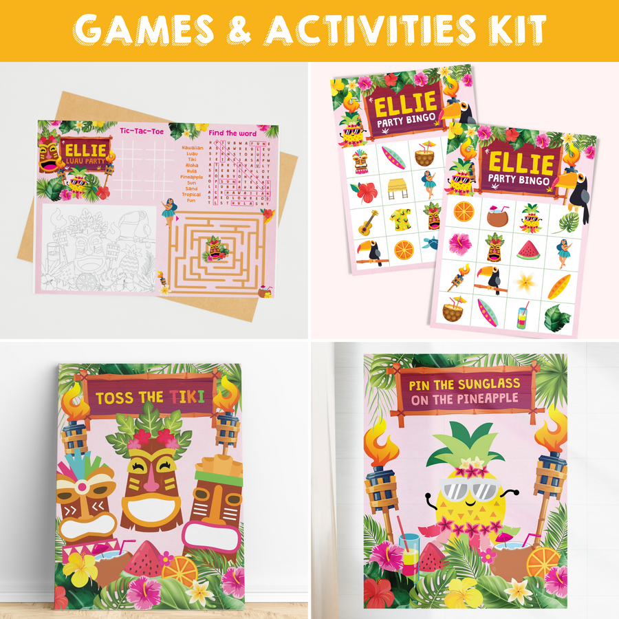 Luau Party Games & Activities Kit – PigsyParty