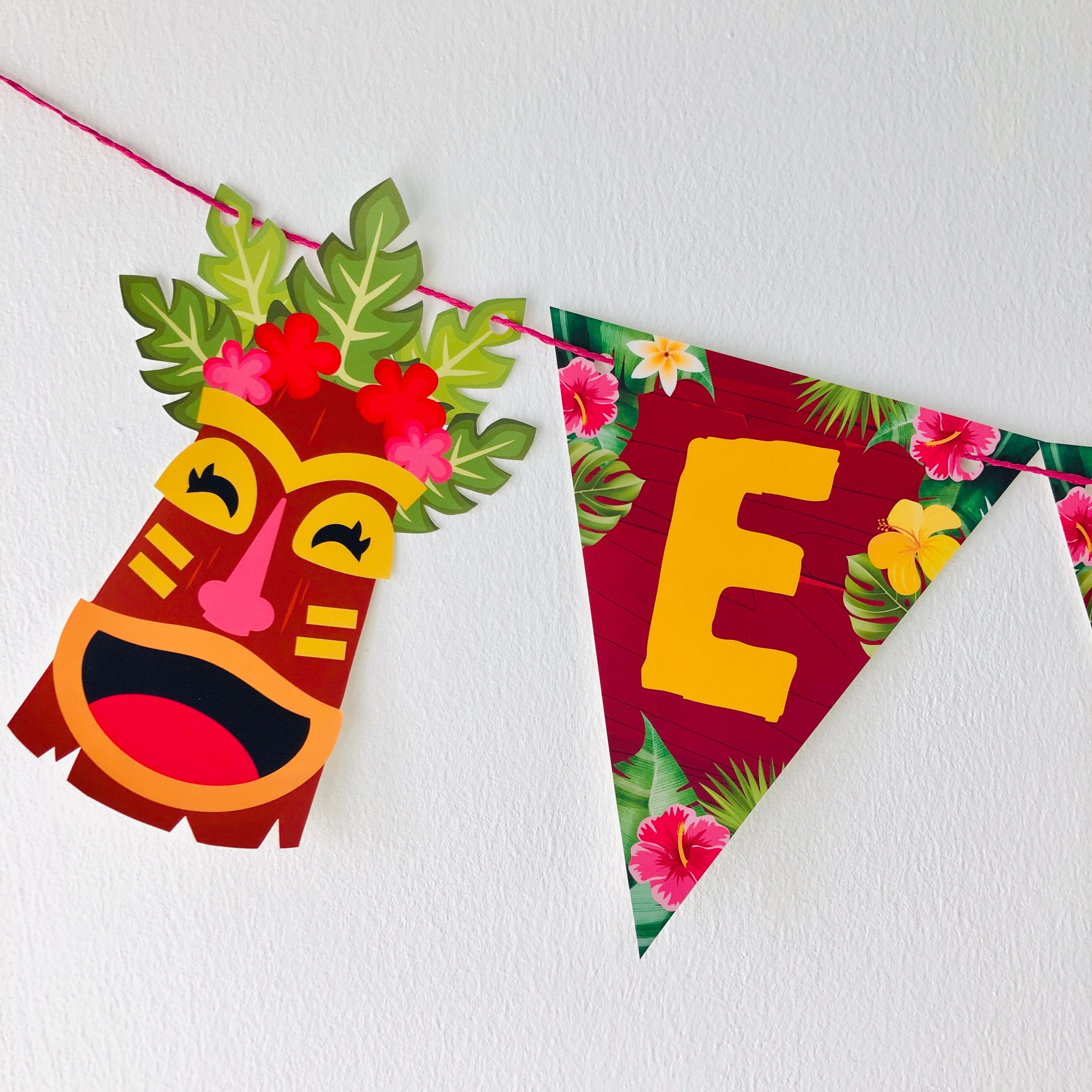 Luau Banner - Celebrate in Hawaiian Style – PigsyParty