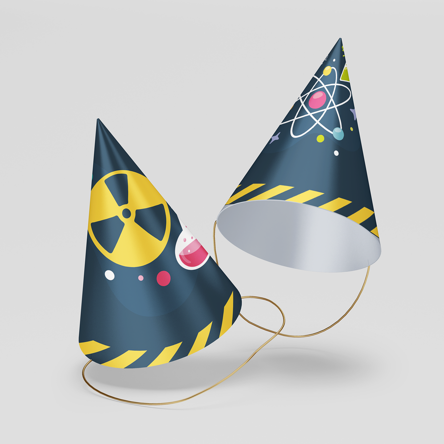 Mad Science Party Hats | Pigsy Party Decoration – PigsyParty