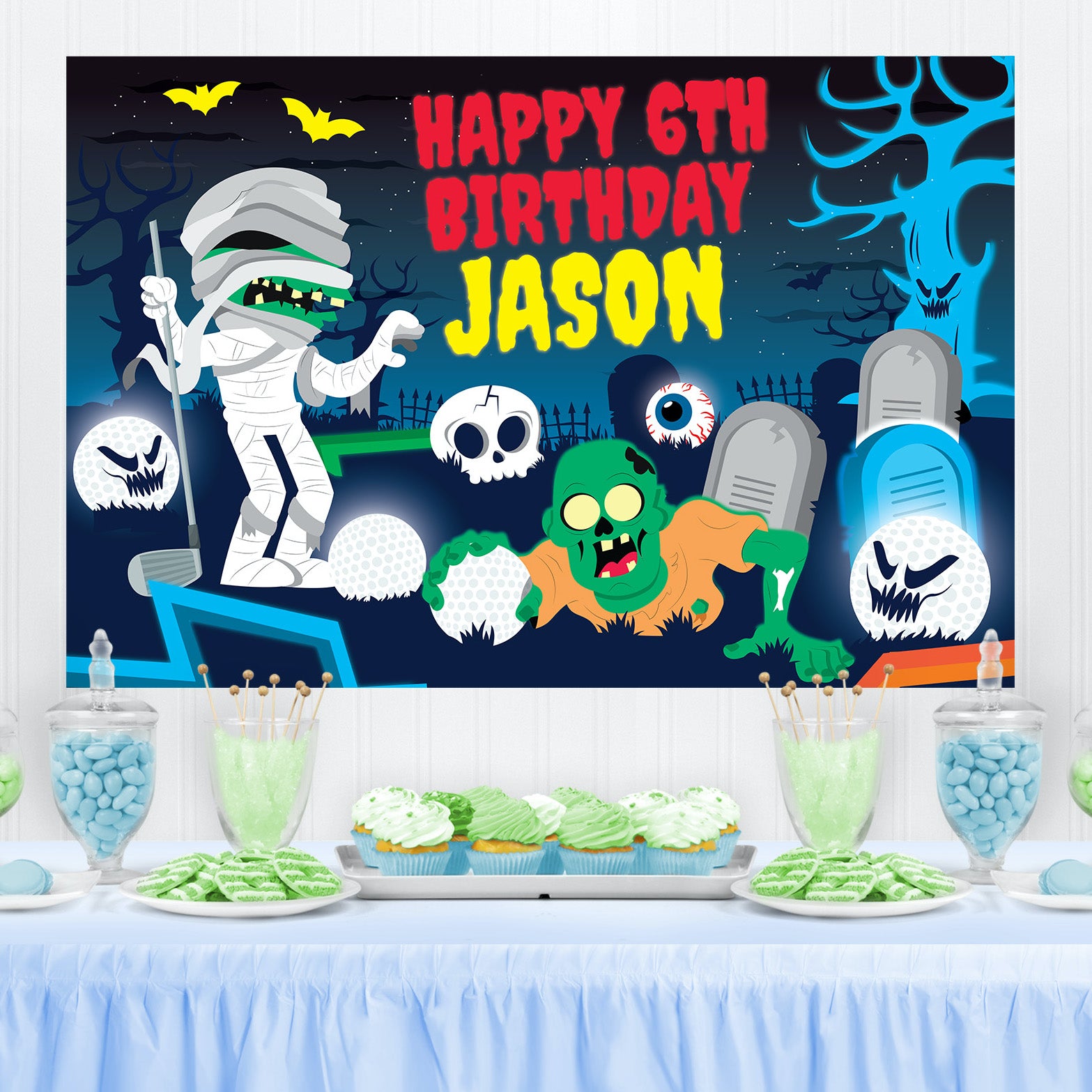 Monster Mini Golf Backdrop - Printable Party Fun – PigsyParty