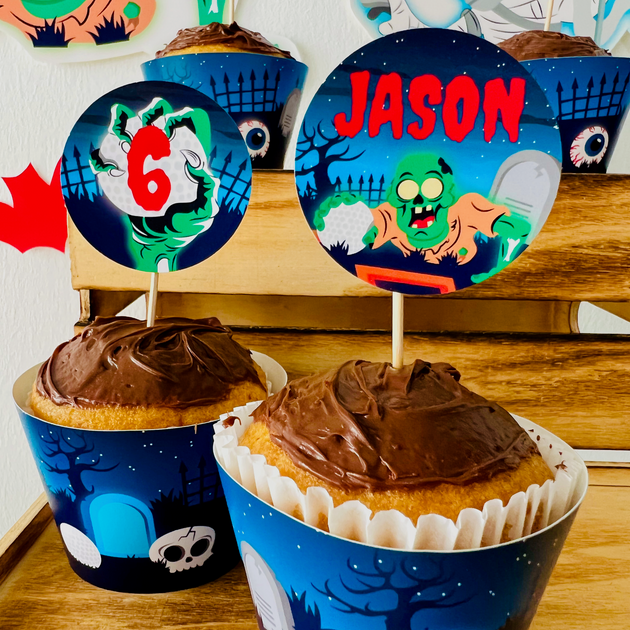 Monster Mini Golf Cupcake Toppers Printable | Pigsy Party – PigsyParty