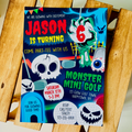 Monster Mini Golf Party Invitation – PigsyParty