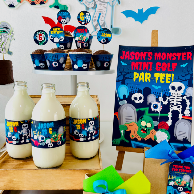 Monster Mini Golf Party Welcome Sign Printable | Pigsy Party – PigsyParty