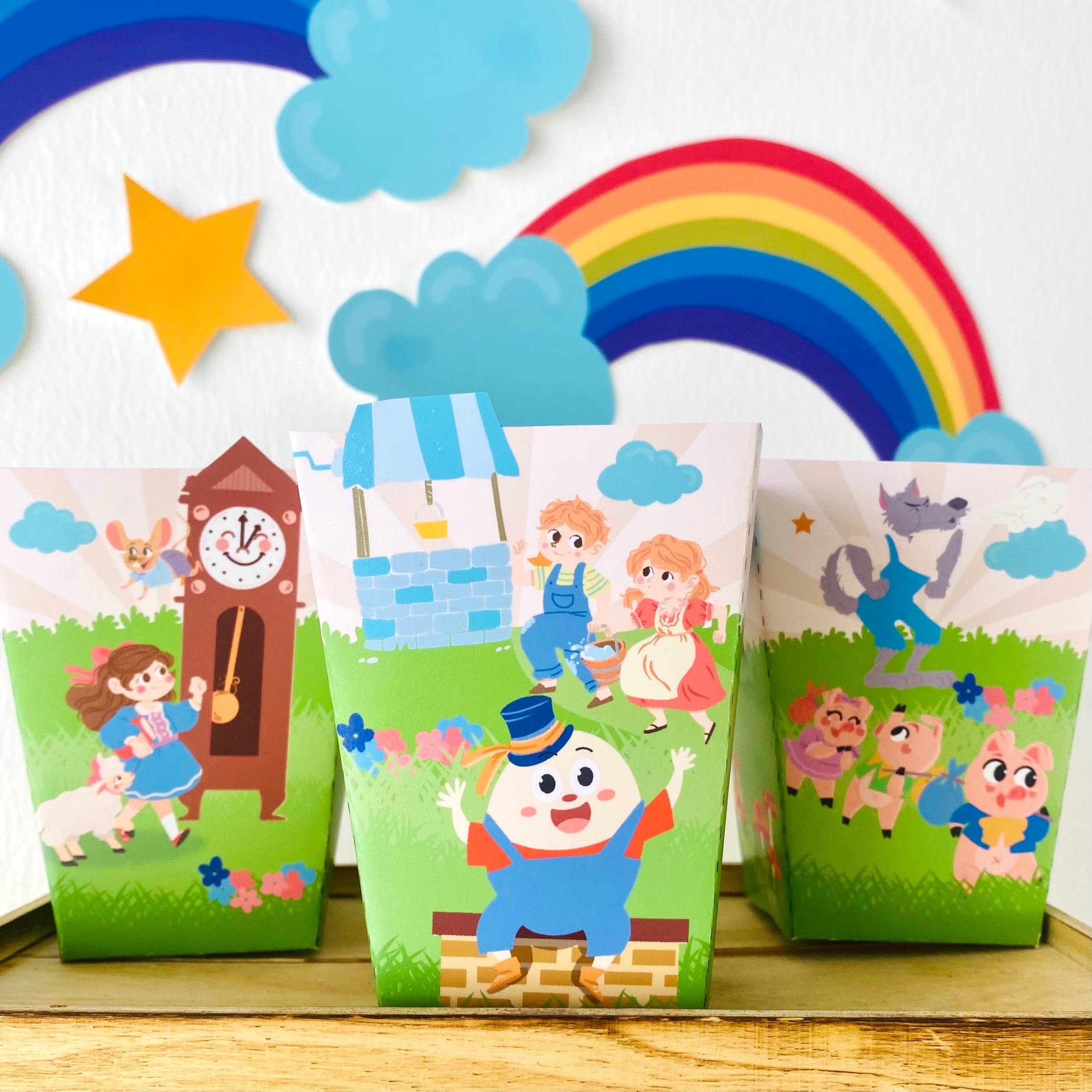 Nursery Rhyme Favor Boxes | Pigsy Party Decoration – PigsyParty