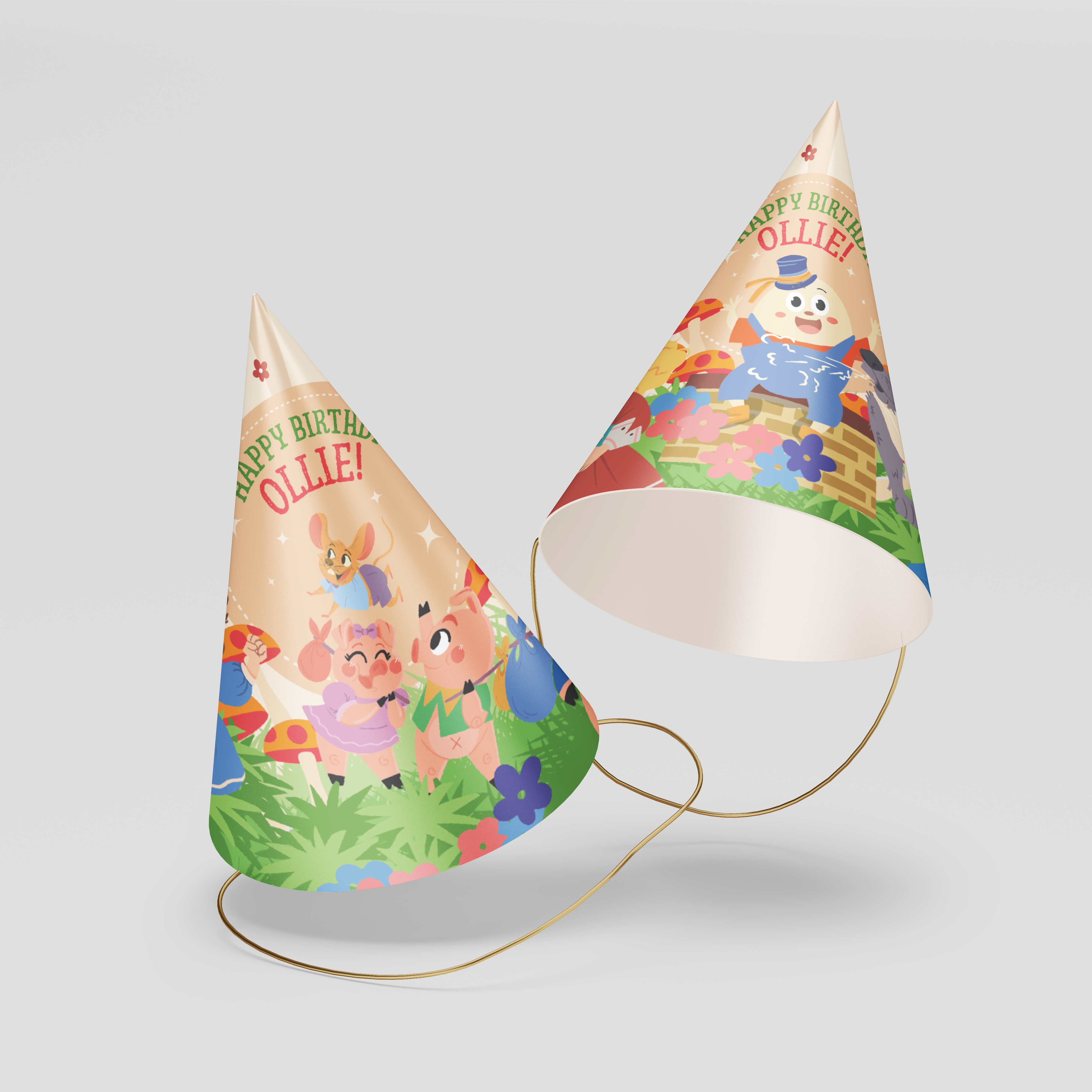 Nursery Rhyme Party Hats | Pigsy Party Decoration – PigsyParty