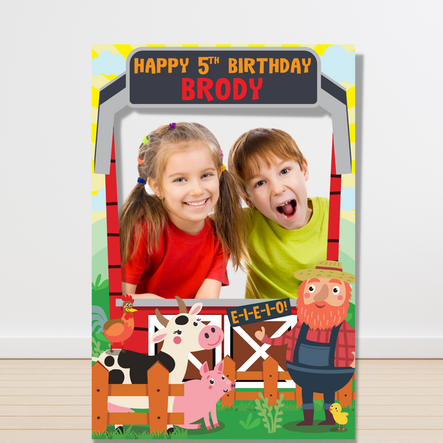Old Macdonald Farm Party Photo Booth Printable Kit | Pigsy Party ...