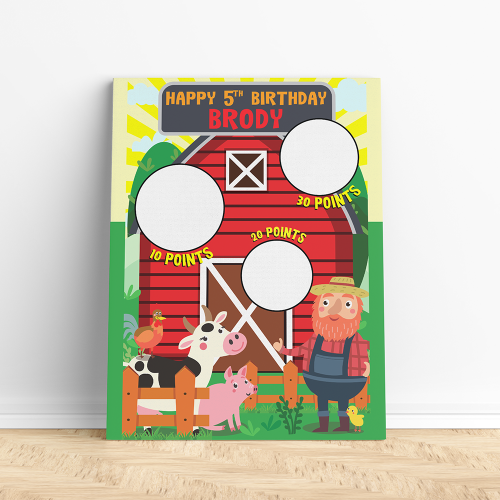 Old Macdonald Farm Toss Game | Pigsy Party Decoration – PigsyParty