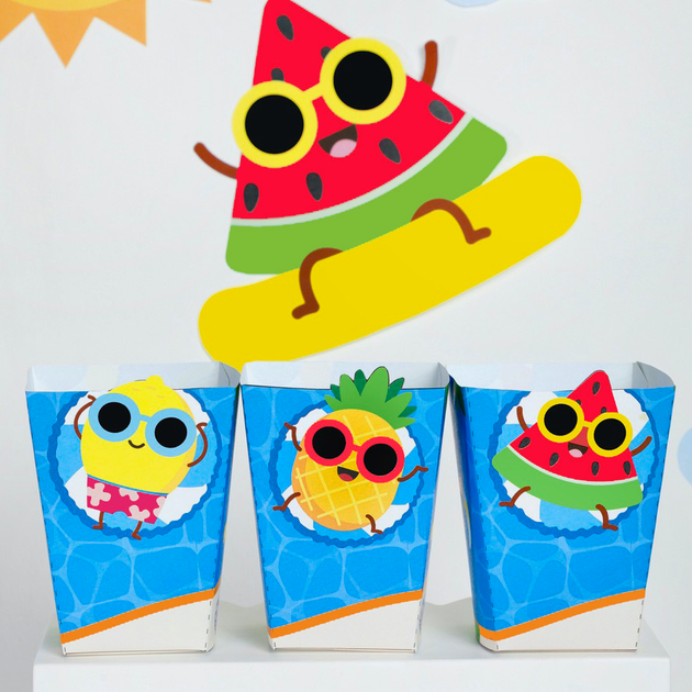 Pool Party Favor Boxes Printable | Pigsy Party – PigsyParty