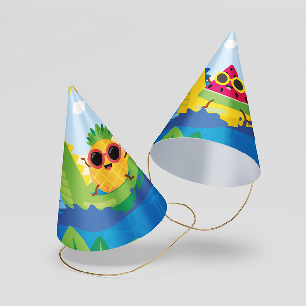 Pool Party Hats Printable | Pigsy Party – PigsyParty