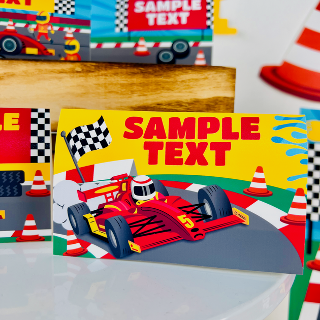 Racing Car Party Food Labels Printable | Pigsy Party – PigsyParty