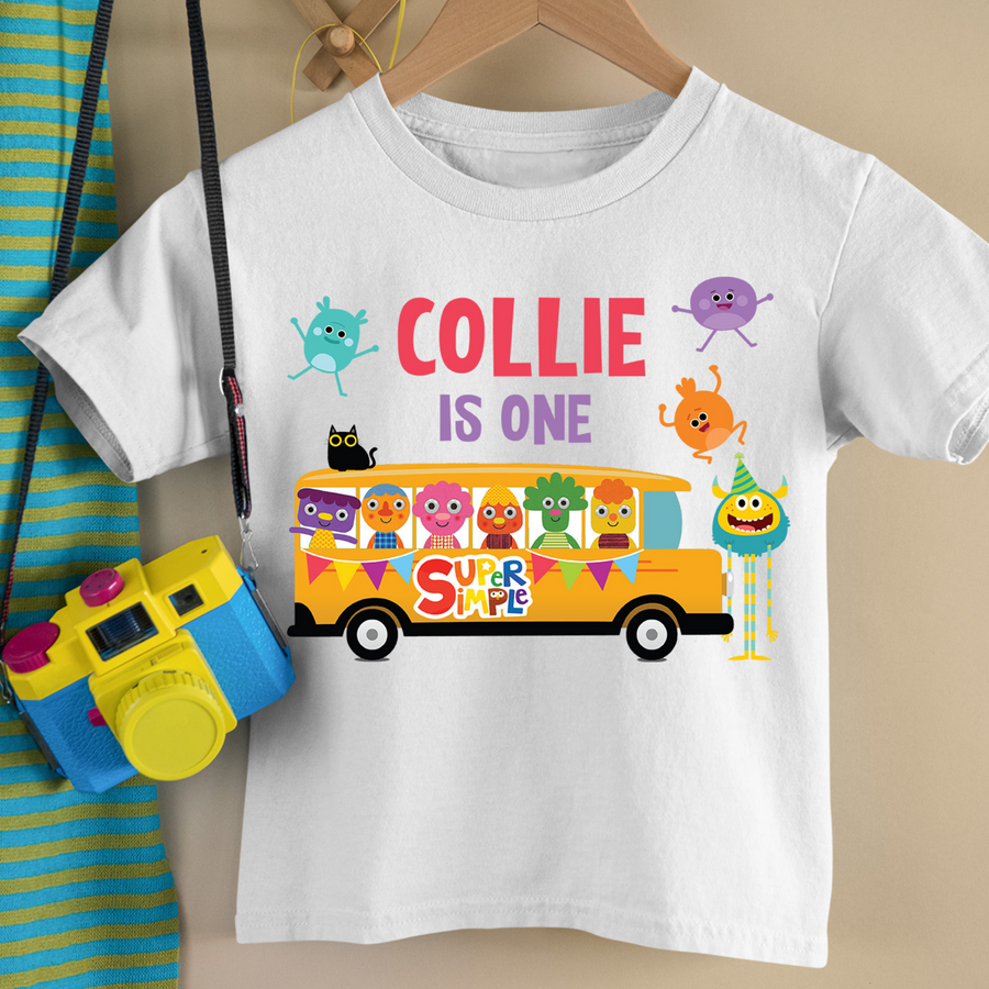 Super Simple Songs Birthday Shirt Design | Pigsy Party Decoration ...